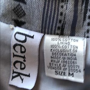 berek | Jackets & Coats | Berek Jacket 0 Cotton Stripe Appliqu | Poshmark